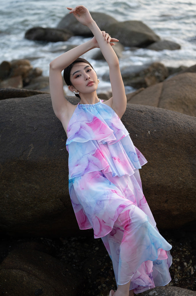 Rainbow Merry Peri Dress – EM Wear